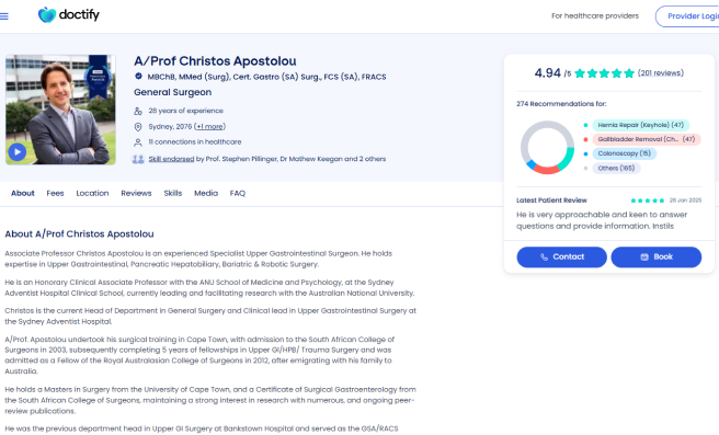 A/Prof Christos Apostolou Case Study - Doctify