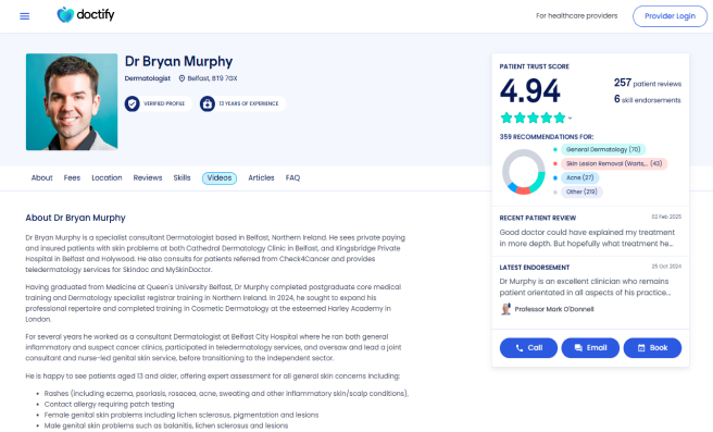 Dr Bryan Murphy Case Study - Doctify